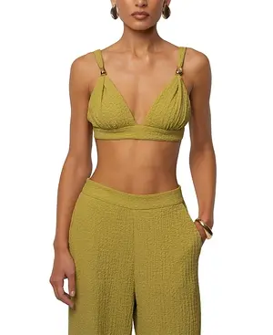 JLUXLABEL Dockside Crepe Knit Bralette