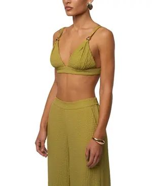 JLUXLABEL Dockside Crepe Knit Bralette