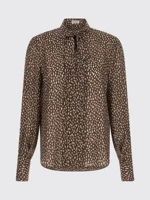 Brunello Cucinelli Printed Shirt With Tie Detail
