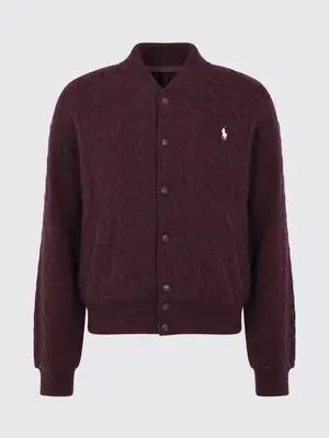 Polo Ralph Lauren Wool & Cashmere Bomber Cardigan - Violet