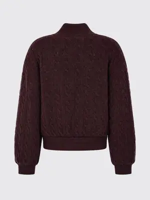 Polo Ralph Lauren Wool & Cashmere Bomber Cardigan - Violet