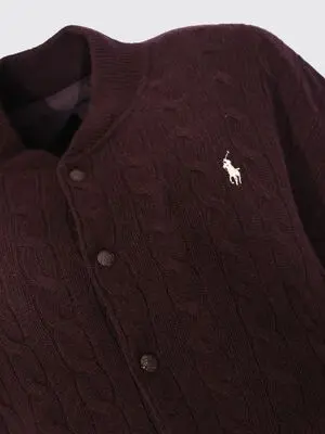 Polo Ralph Lauren Wool & Cashmere Bomber Cardigan - Violet