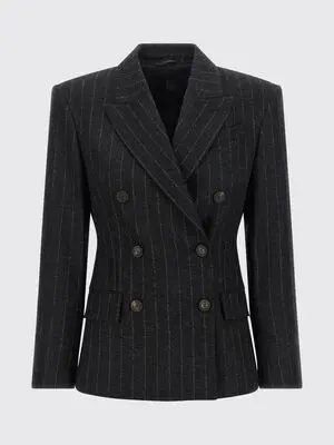 Brunello Cucinelli Pinstripe Double-breasted Wool Blazer