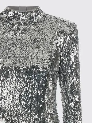 Balmain Embellished Sequined High Neck Mini Dress