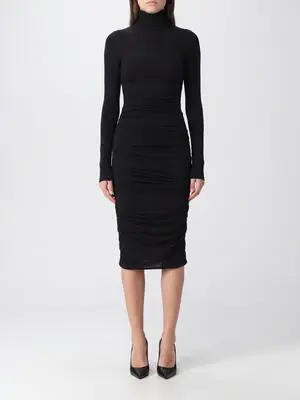 Elisabetta Franchi Wool-knit Sheath Dress With Turtleneck