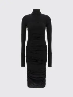 Elisabetta Franchi Wool-knit Sheath Dress With Turtleneck