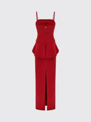 ROTATE BY BIRGER CHRISTENSEN Maxi Dress With Rose Embellishment