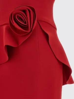 ROTATE BY BIRGER CHRISTENSEN Maxi Dress With Rose Embellishment