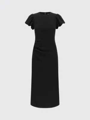 ROTATE BY BIRGER CHRISTENSEN Short-sleeved Crêpe Sheath Midi Dress
