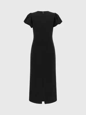 ROTATE BY BIRGER CHRISTENSEN Short-sleeved Crêpe Sheath Midi Dress