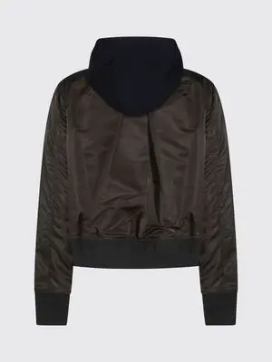 Sacai Zip-up Hooded Bomber Jacket - Navy