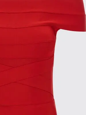 ROTATE BY BIRGER CHRISTENSEN Off-the-shoulder Bandage Dress