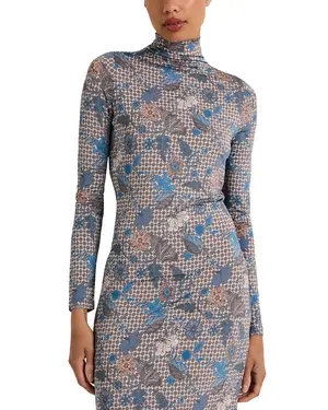 MARIE OLIVER Paxton Turtleneck Long Sleeve Dress