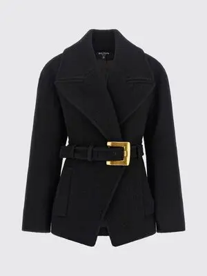 Balmain Belted Coat
