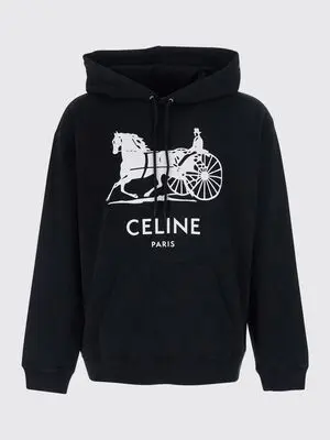 Celine Paris Horse And Carriage Logo Hoodie