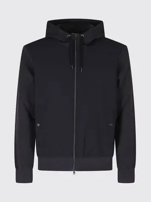 Herno Hooded Zip-up Cotton-blend Cardigan