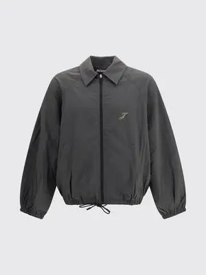 Jacquemus Nylon Shirt Jacket With Zip Closure And Embroidered Logo
