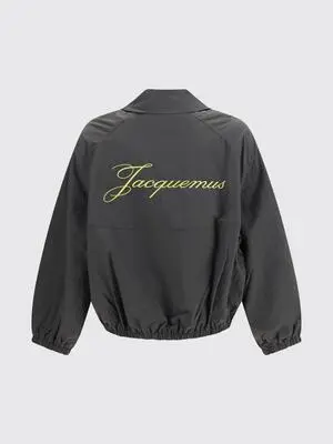Jacquemus Nylon Shirt Jacket With Zip Closure And Embroidered Logo