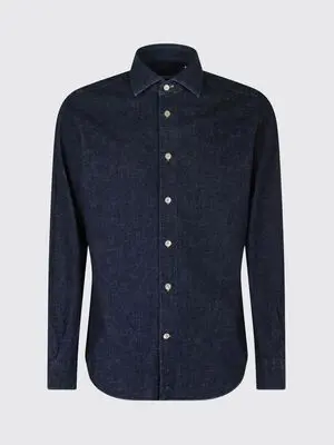 Eleventy Slim Fit Long-sleeved Cotton Shirt With French Collar