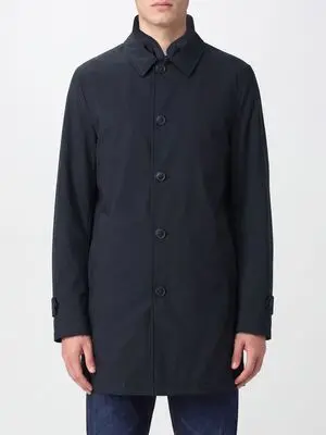 Herno Slim Fit Water-repellent Technical Fabric Trench Coat