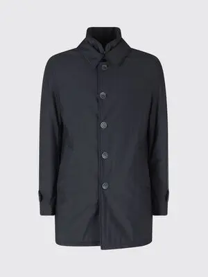 Herno Slim Fit Water-repellent Technical Fabric Trench Coat