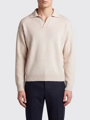 ROBERTO COLLINA Merino Wool Polo - Beige
