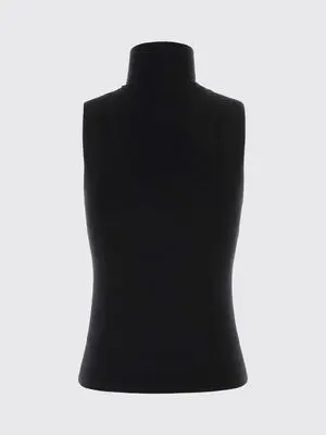 Extreme Cashmere Ribbed Turtleneck Sleeveless Top