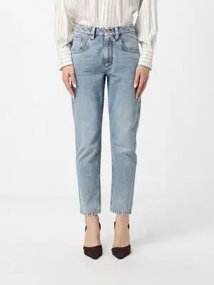 Brunello Cucinelli High Rise Straight Leg Jeans