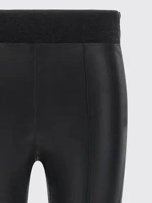 Brunello Cucinelli High-waisted Smooth Lambskin Leather Leggings