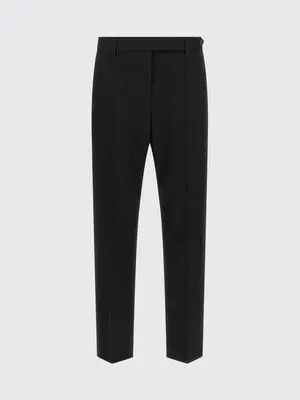 Brunello Cucinelli Slim Fit Stretch-virgin Wool Trousers With Monili Embroidery - Black