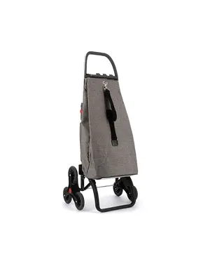 ROLSER Ecosak 6 Wheel Stair Climber Foldable Shopping Trolley - Granite