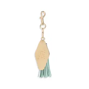 Bloomingdale'S Hotel Tassel Key Chain Exclusive - Teal