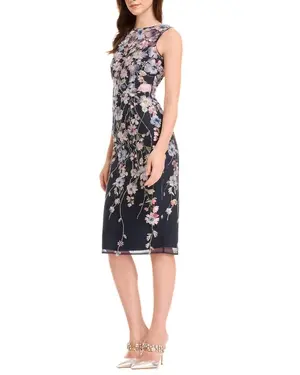 Dress The Population Claudette Dress - Navy Multi