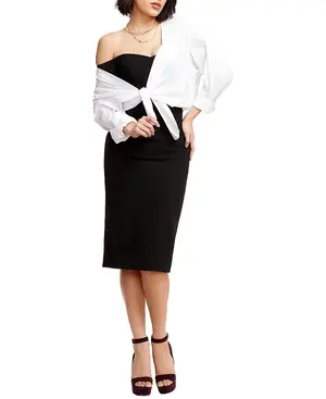 Dress The Population Bailey Midi Dress Black
