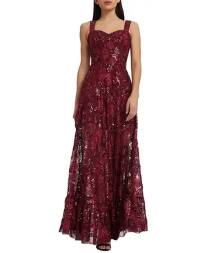 Dress The Population Anabel Gown - Port