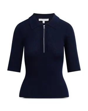 FAVORITE DAUGHTER The Downtown Wool Polo Sweater