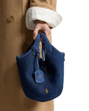 Polo Ralph Lauren Small Denim Tote Bag