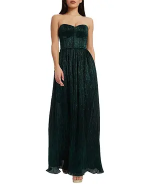 Dress The Population Audrina Gown - Deep Emerald