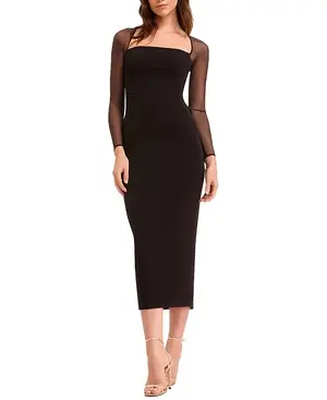 Dress The Population Maxine Midi Dress Black