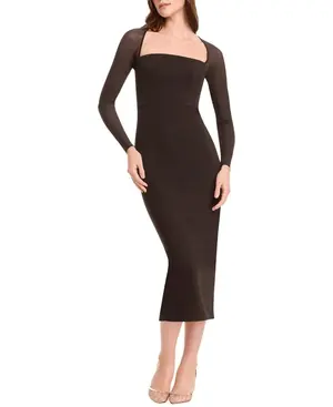 Dress The Population Maxine Midi Dress - Mocha