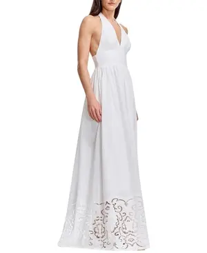 Dress The Population Nessie Halter Plunge Gown