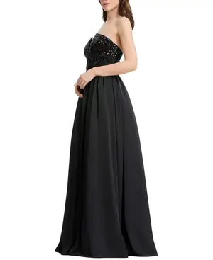 Dress The Population Plunge Sequin Gown