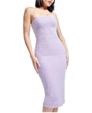 Dress The Population Viviana Strapless Sequin Bodycon Midi Dress