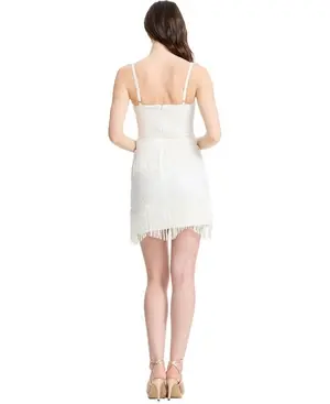 Dress The Population Sequin Fringe Mini Dress