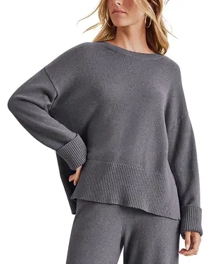 Splendid Haven Crewneck Sweater - Ash Navy