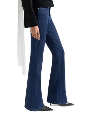7 For All Mankind The Leggy Mid Rise Flare Jeans