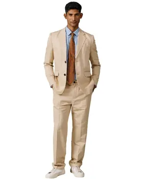 Aubin Pasmore Tailored Linen Blend Blazer - Sand