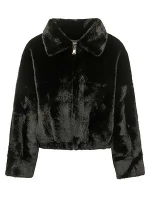 VALENTINI 1972 Eco Mink Fur Jacket - Black