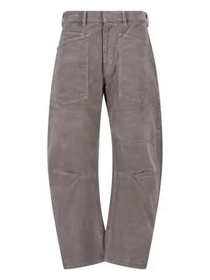 NILI LOTAN Wide-leg Corduroy Cargo Trousers