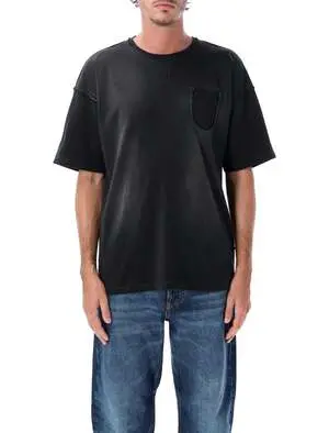 DIESEL® Oversized Crew Neck T-shirt With Chest Pocket